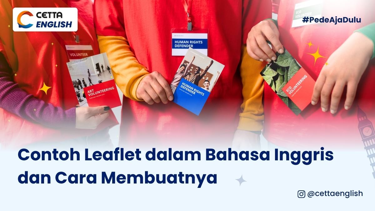 Contoh Leaflet dalam Bahasa Inggris dan Cara Membuatnya